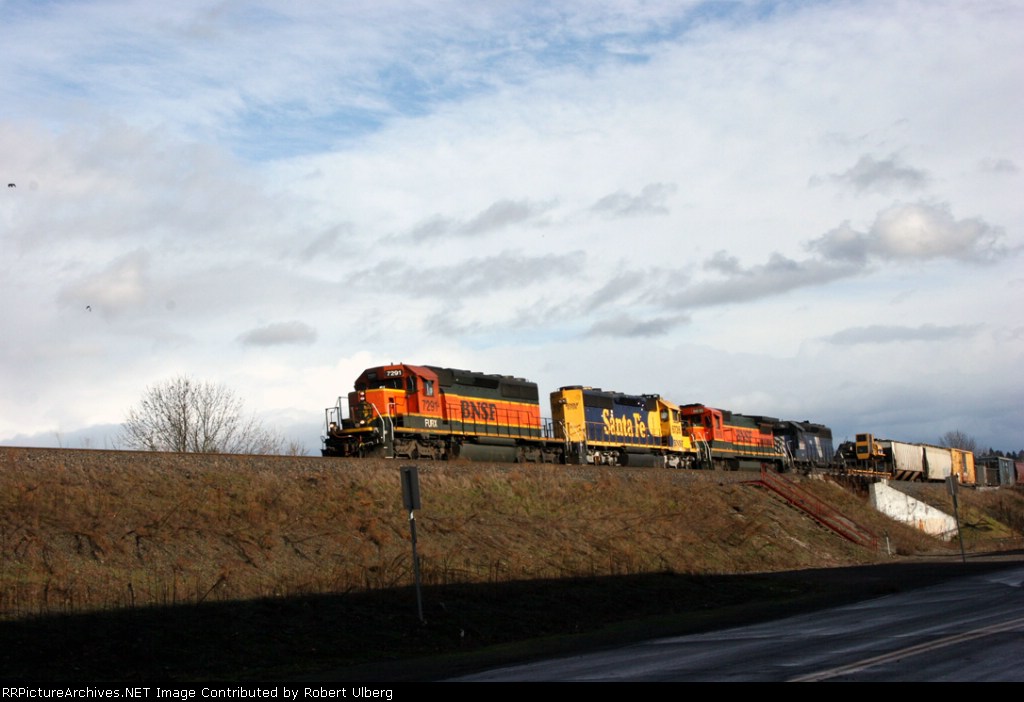 FURX 7291 BNSF 6726 BNSF 8618 MRL 258